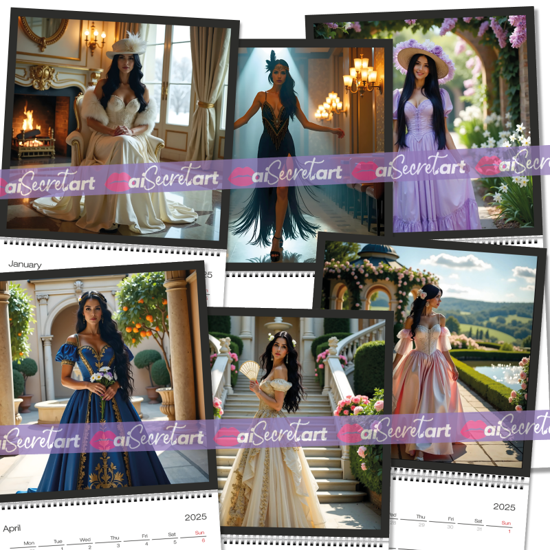 Calendar 2025 - Isabella Romano - aisecret.art